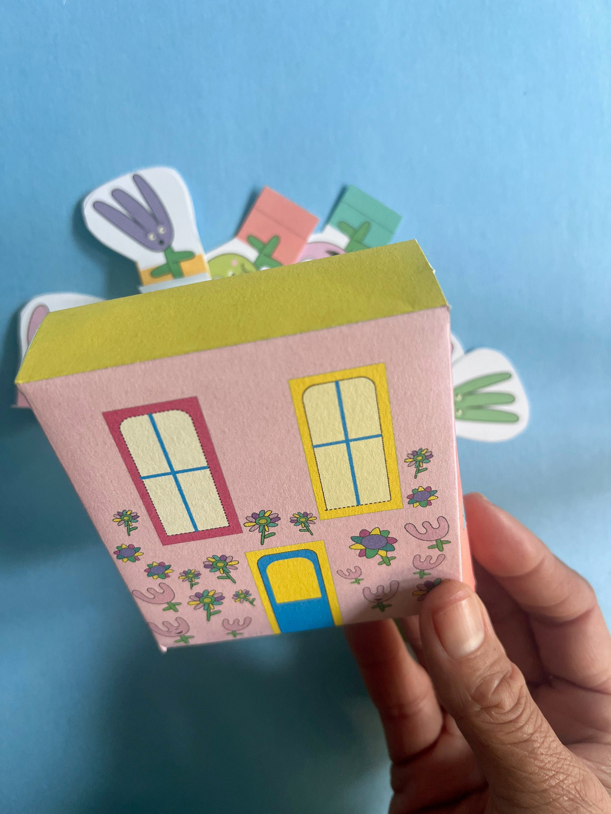 Springtime Stackable Paper Neighborhood Printable - Etsy
