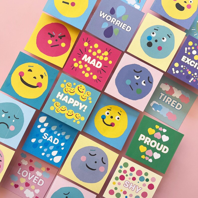 Feelings Matching Game / Printable Emotional Literacy Activity for Kids ...