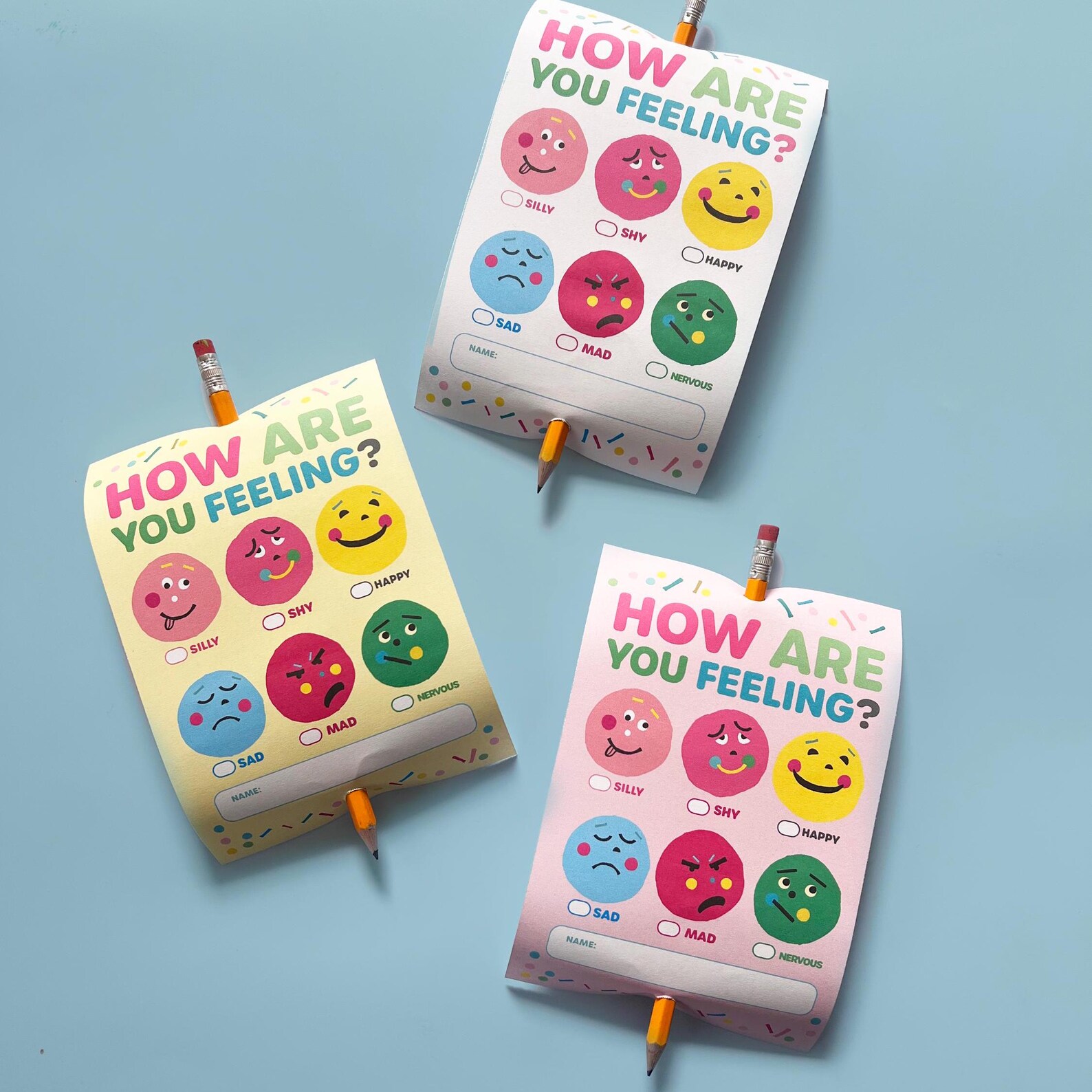 Kids Feelings Check-in Cards: Emotional Learning Activity (printable ...