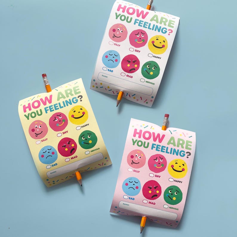 Kids Feelings Check-in Cards: Emotional Learning Activity (printable ...