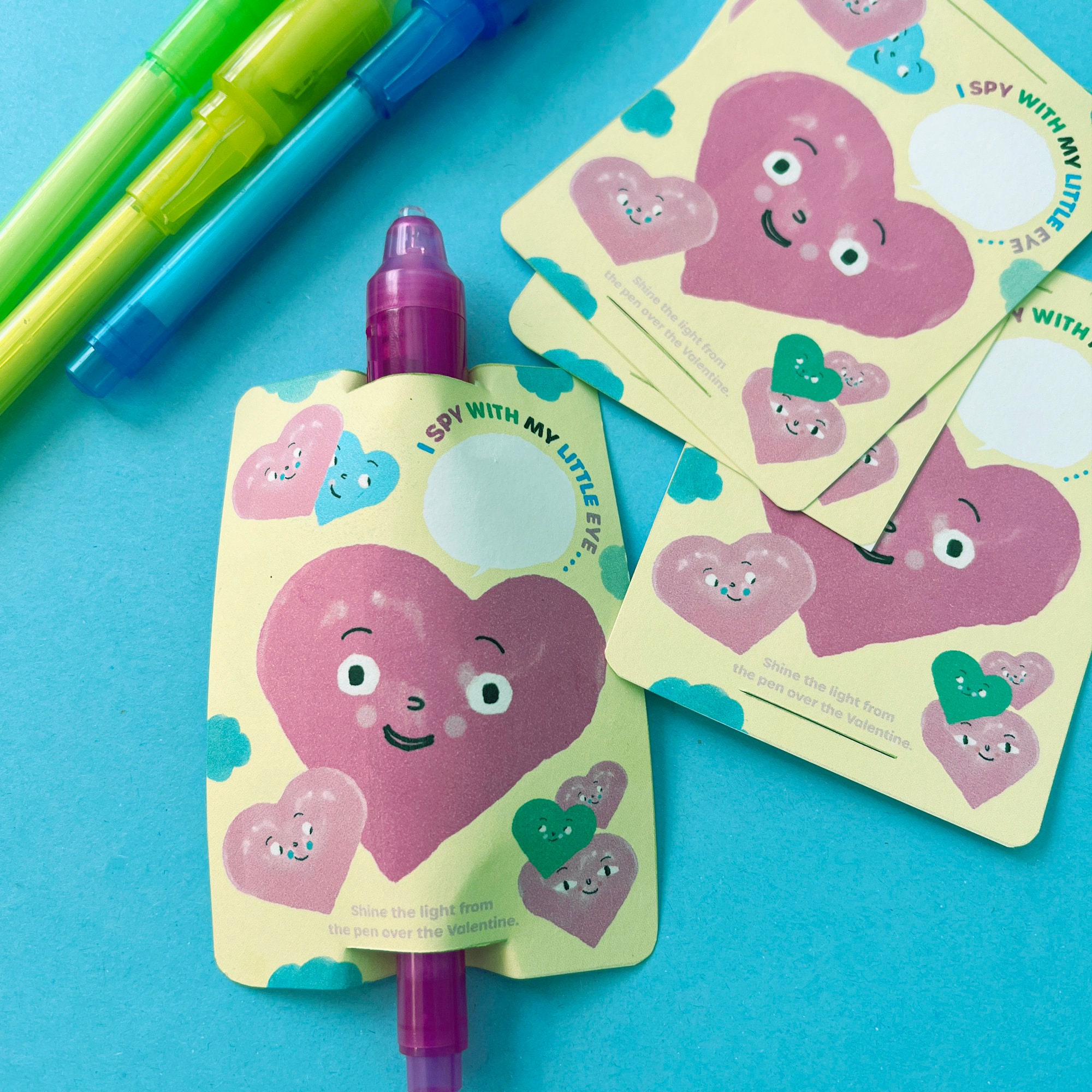 Mystery Invisible Ink Valentine / Valentine Printable / Kids Valentine ...