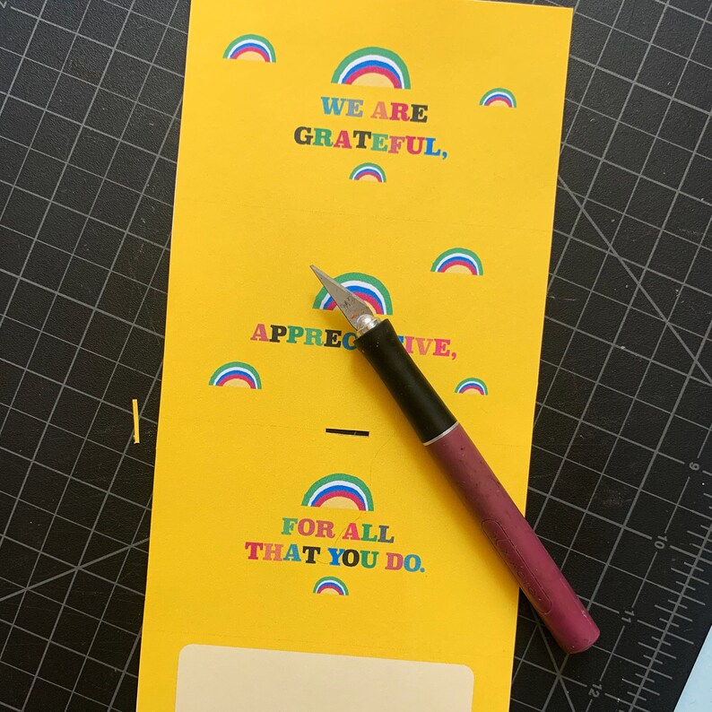 Teacher Appreciation Gift Card Holder: Printable Thank You Card - Etsy