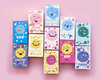 Cartes Flash Emoji d'émotion imprimables pour les enfants et les ...