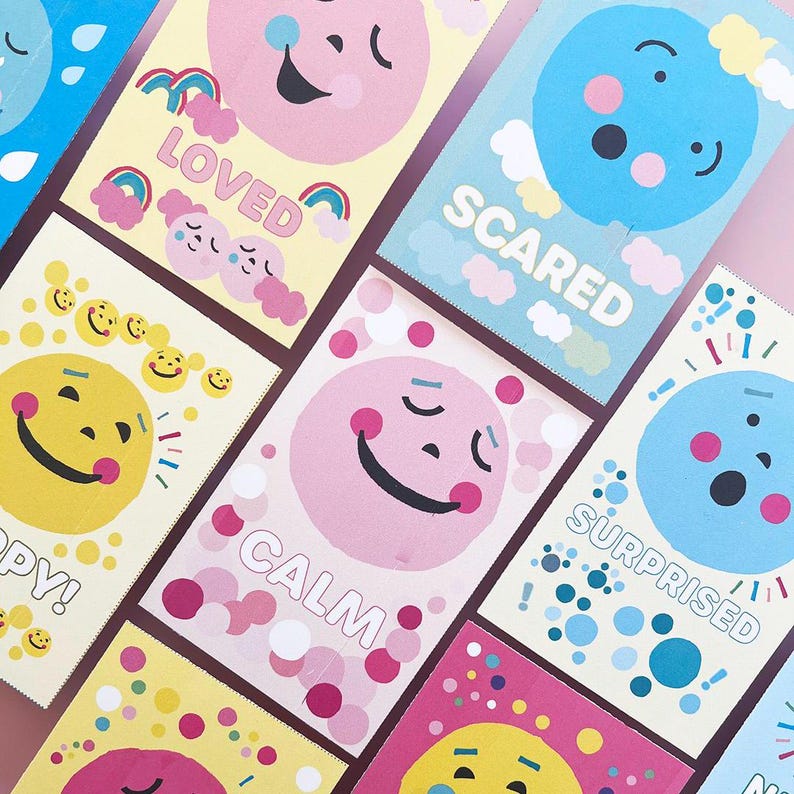 Feelings Flash Cards Printable / Emotions Flash Cards / Kids Feelings ...