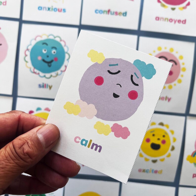 Feelings Flash Cards for Kids: Emotions Learning (digital Download) - Etsy