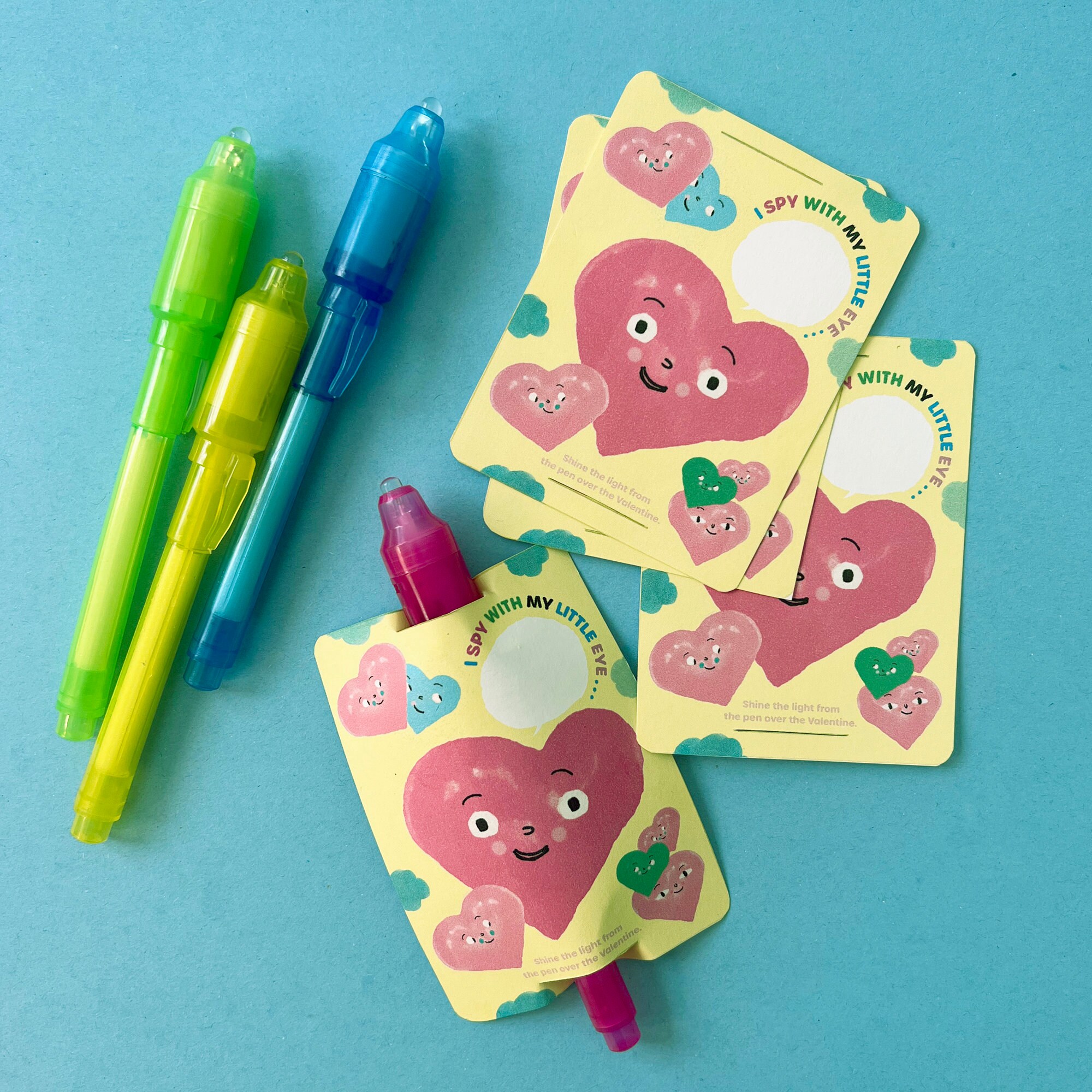 Mystery Invisible Ink Valentine / Valentine Printable / Kids Valentine ...