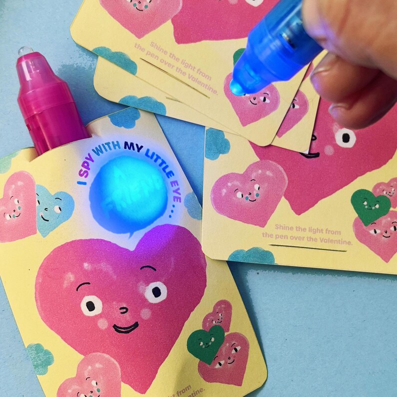 Mystery Invisible Ink Valentine / Valentine Printable / Kids Valentine ...