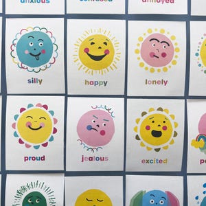 Feelings Flash Cards for Kids: Emotions Learning (digital Download) - Etsy