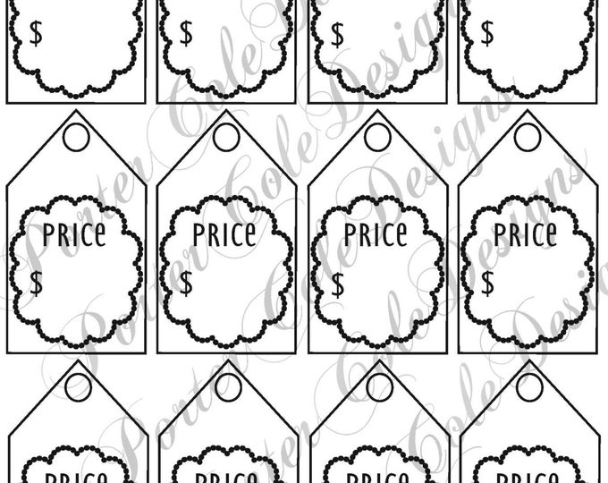 Price Tags Printable DIGITAL FILE - Etsy