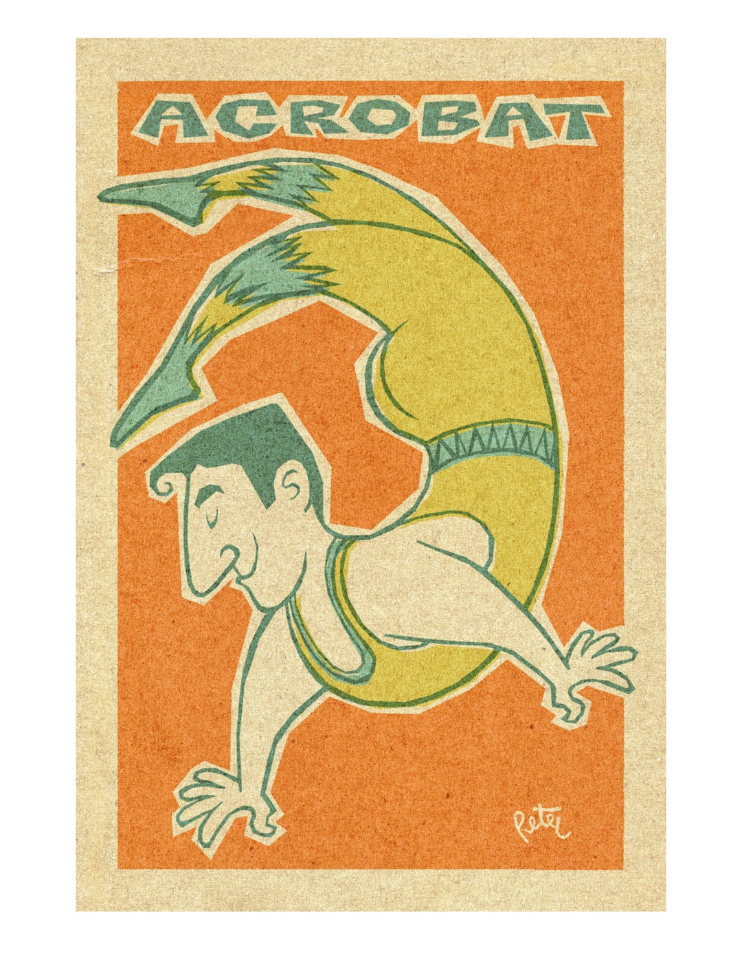 Circus Acrobat, 8.5x11 Print - Etsy