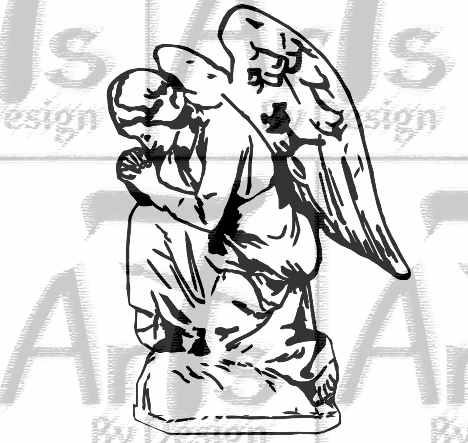 Praying Angel SVG/PNG Cut File - Etsy