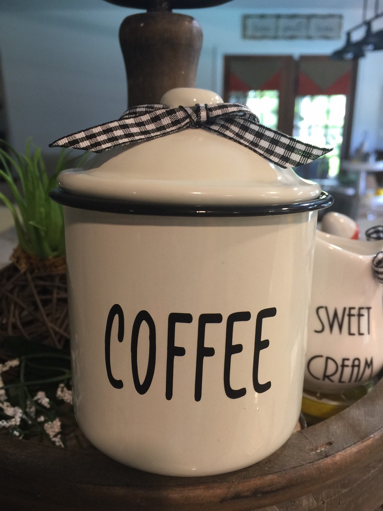 Mini Canister Canister Coffee Canister Tiered Tray Tier - Etsy