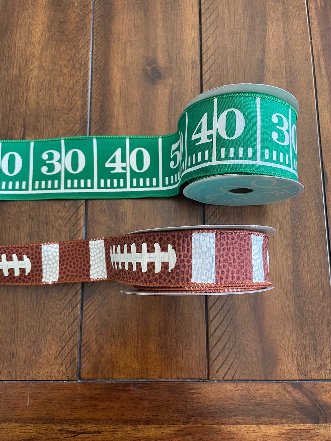Football, Football Ribbon, Football Yard Lines Ribbon ,football Wired ...