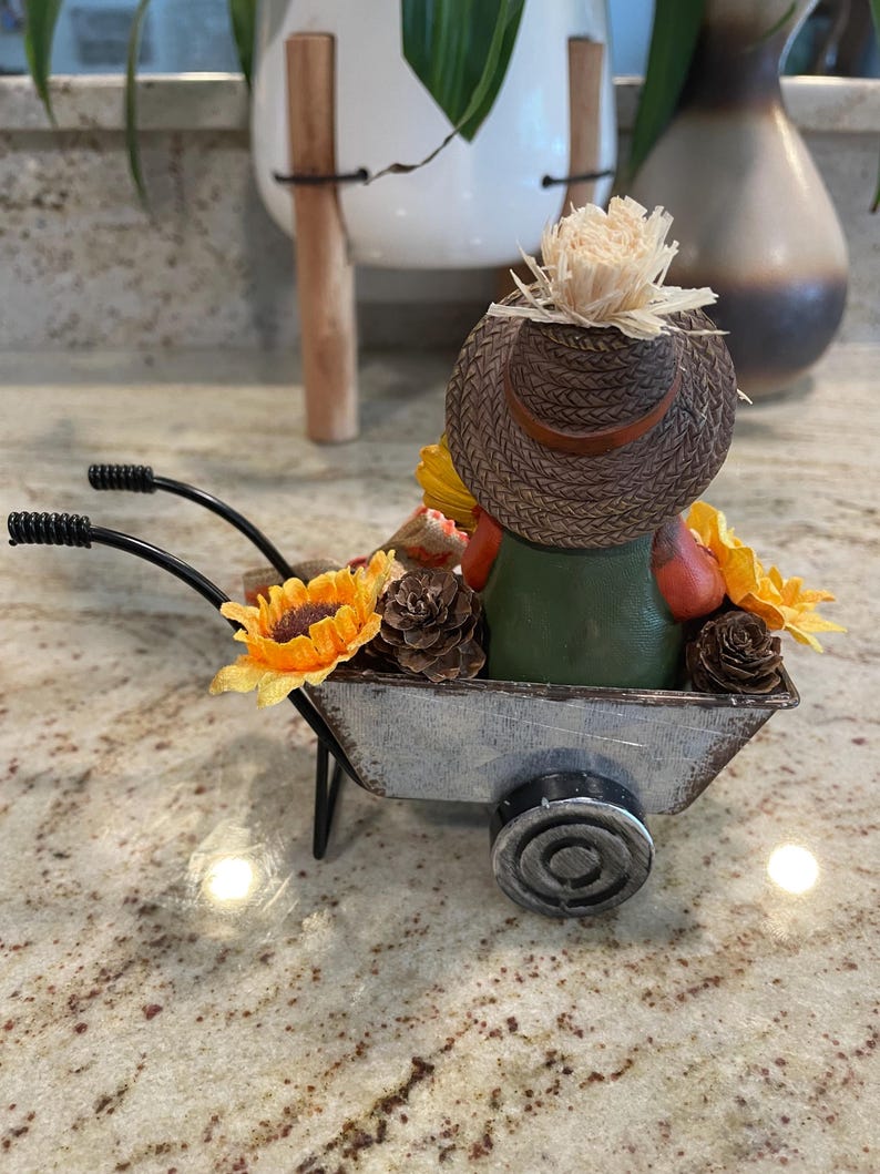 Mini Fall Wheelbarrow, Scarecrow, Fall Leaves, Fall Decor, Fall, Fall ...