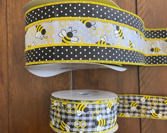 Honeybee Ribbon, Honeybee, Ribbon, Bumblebee, Bumblebee Ribbon, Wired ...