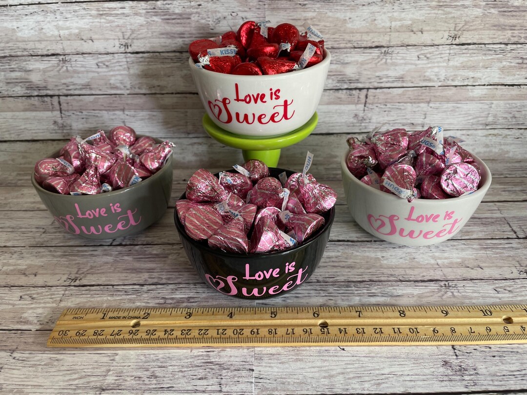 Valentine Decor, Valentine Mini Candy Dish, Love is Sweet Candy Dish ...