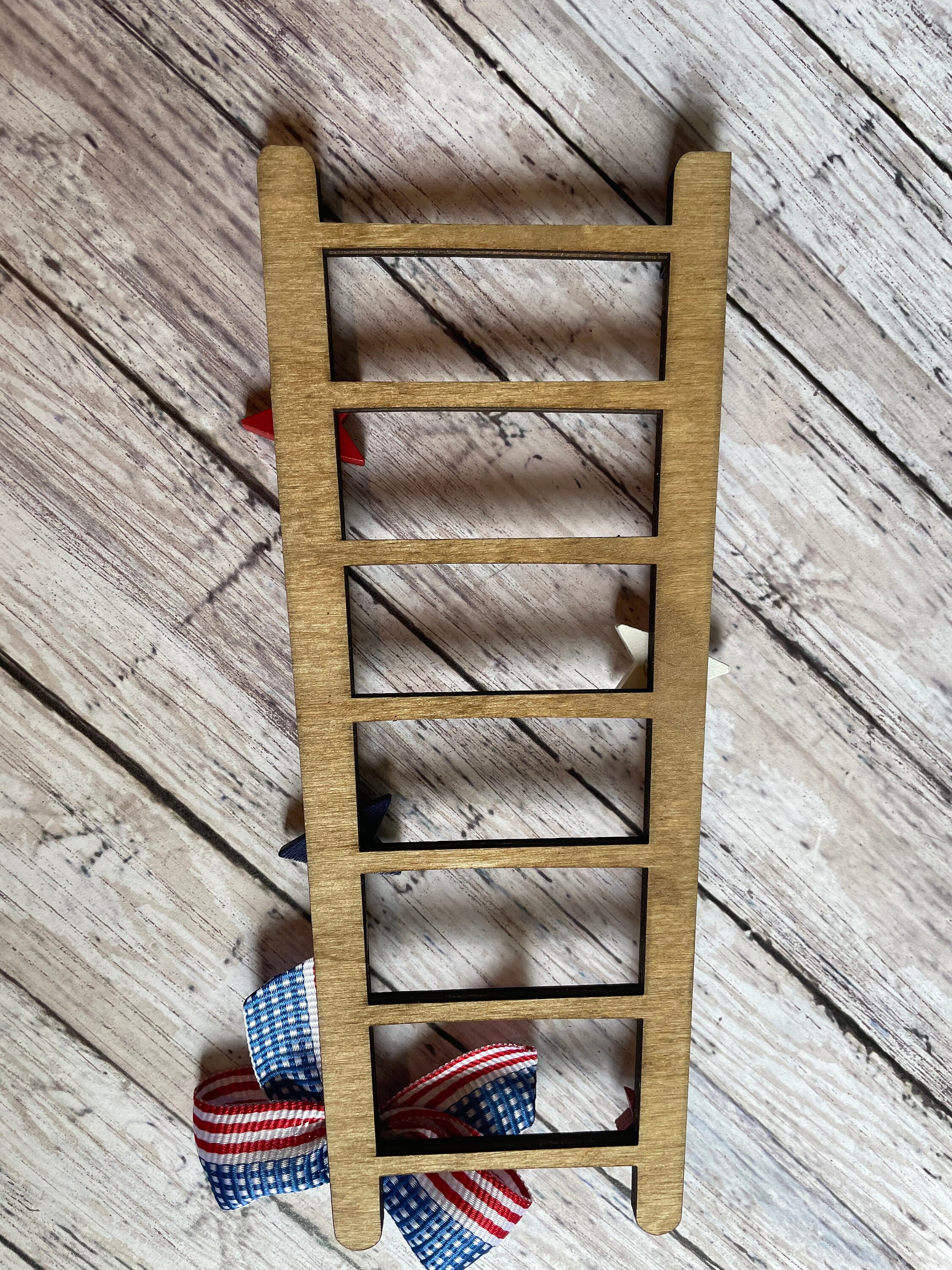 Mini Ladder, Patriotic, Fourth of July, Memorial Day, Tier Tray ...