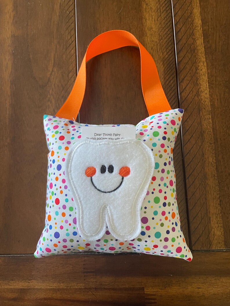 Tooth Fairy Pillow, Party Polka Dot, Party Favors, Stocking Stuffers ...