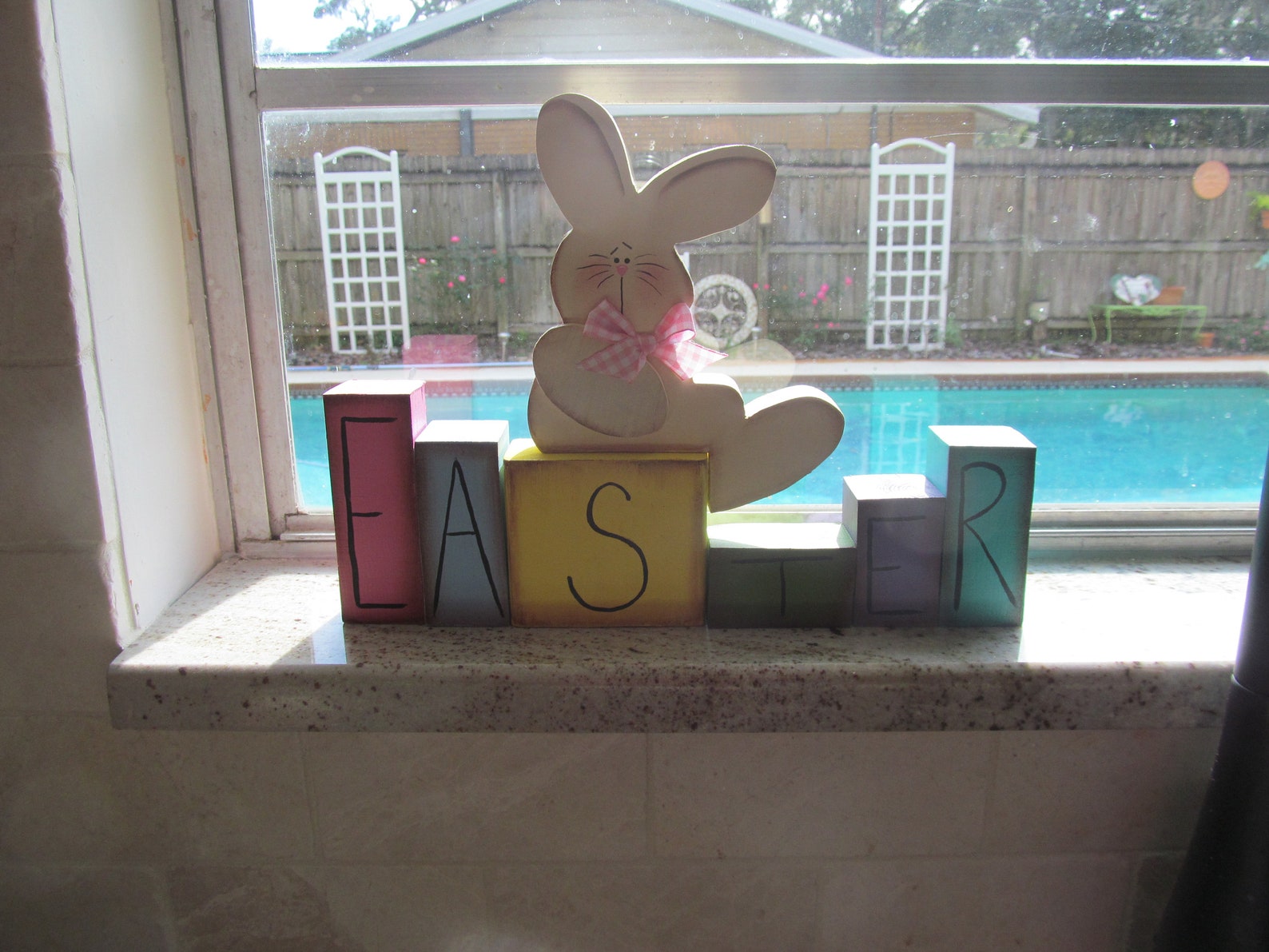 Easter Decor Easter Blocks Easter Bunny - Etsy