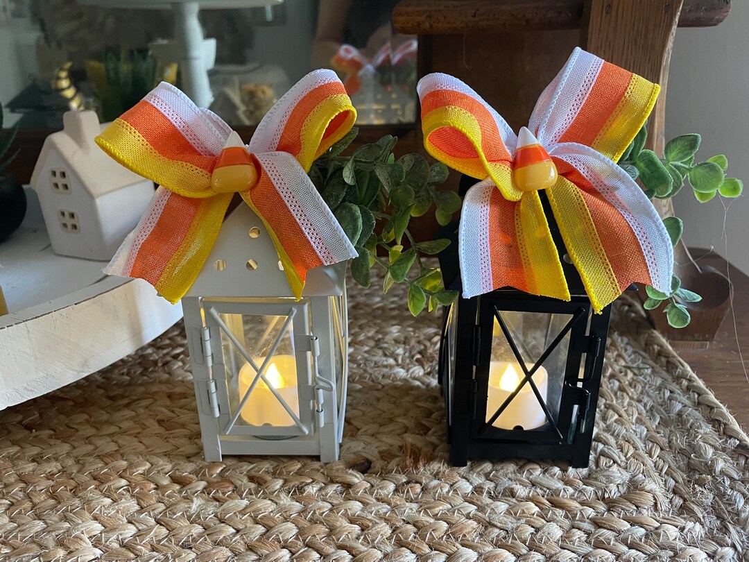 Mini Lantern With Candy Corn, Tiered Tray or Decorative Shelf - Etsy