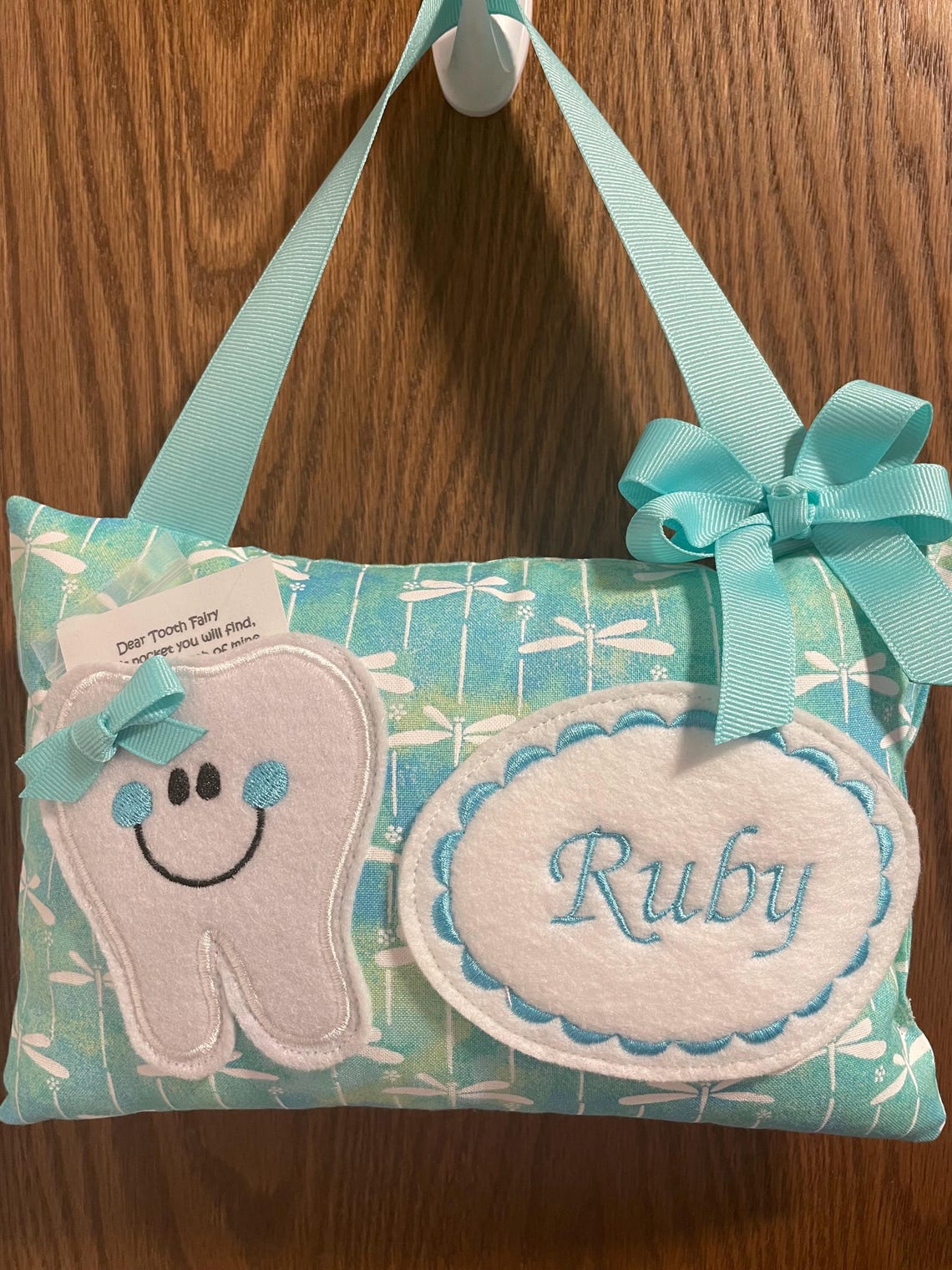 Personalized Tooth Fairy Pillow, Children's Keepsake, Custom Tooth ...