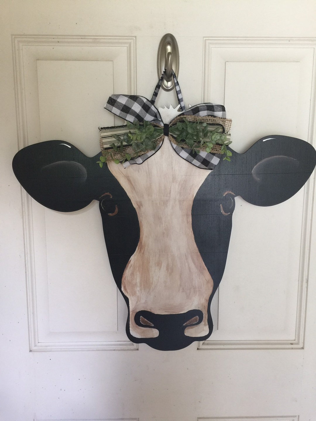 Cow Door Hangier, Cow, Farmhouse Decor ,cow Decor , Heifer Welcome, All ...