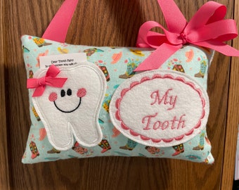 Personalized Tooth Fairy Pillow, Children's Keepsake, Custom Tooth ...