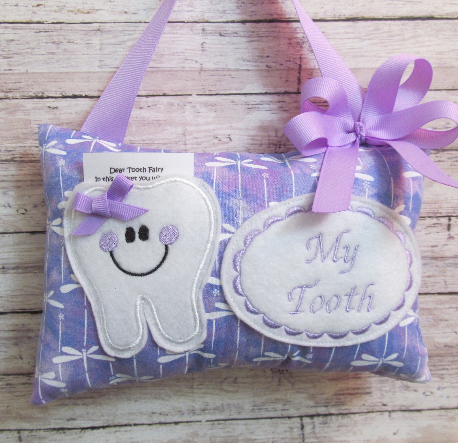 Personalized Tooth Fairy Pillow, Children's Keepsake, Custom Tooth ...