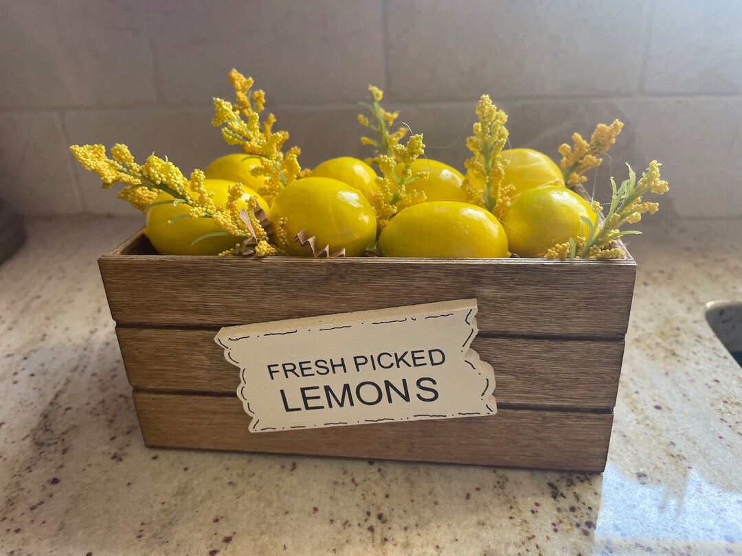 Tiered Tray Lemon Display, Lemons, Lemon Crate, Fresh, Pick, Lemons ...