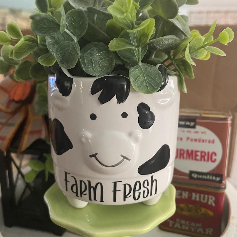 Cow Planter - Etsy