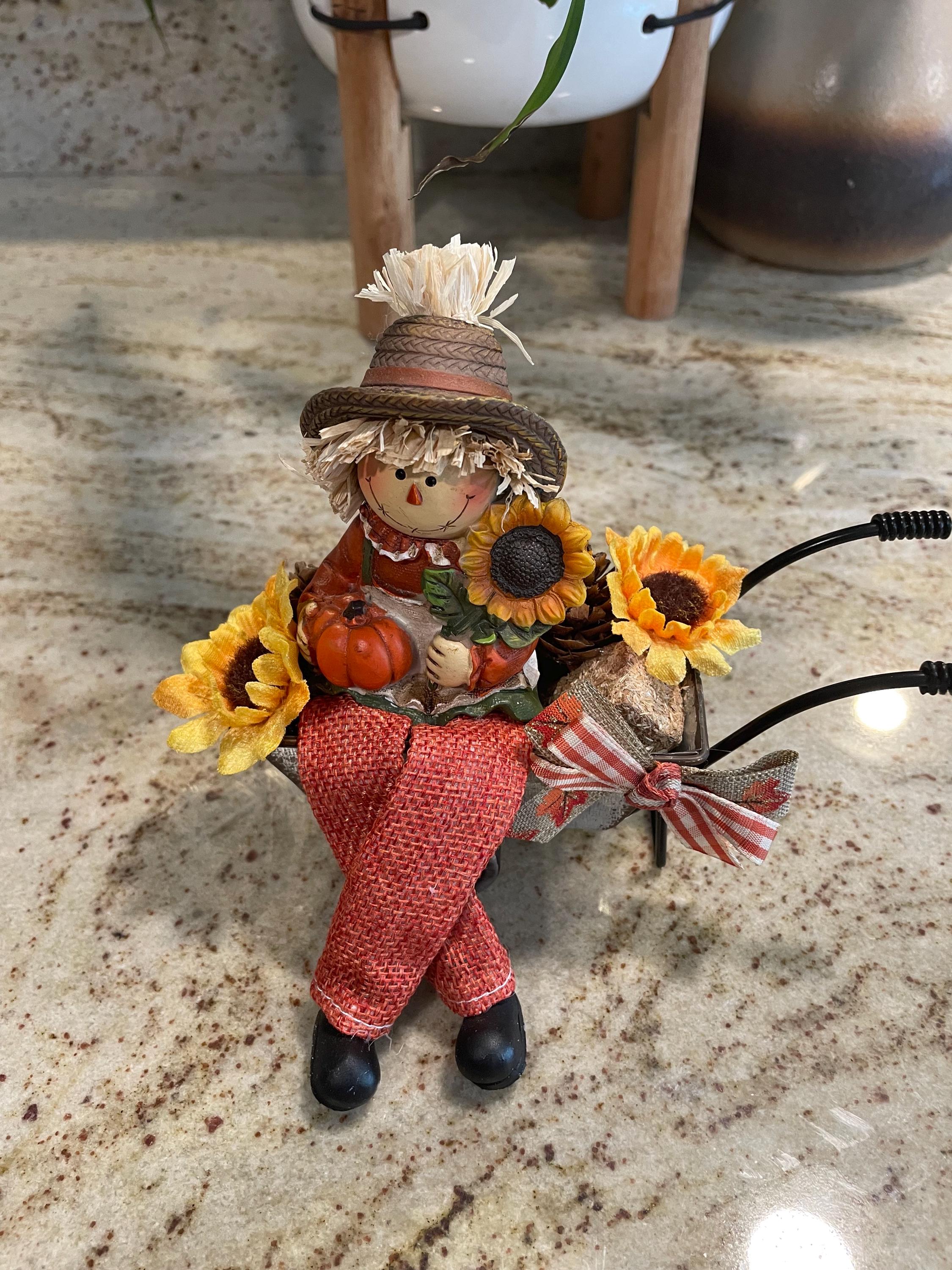 Mini Fall Wheelbarrow, Scarecrow, Fall Leaves, Fall Decor, Fall, Fall ...
