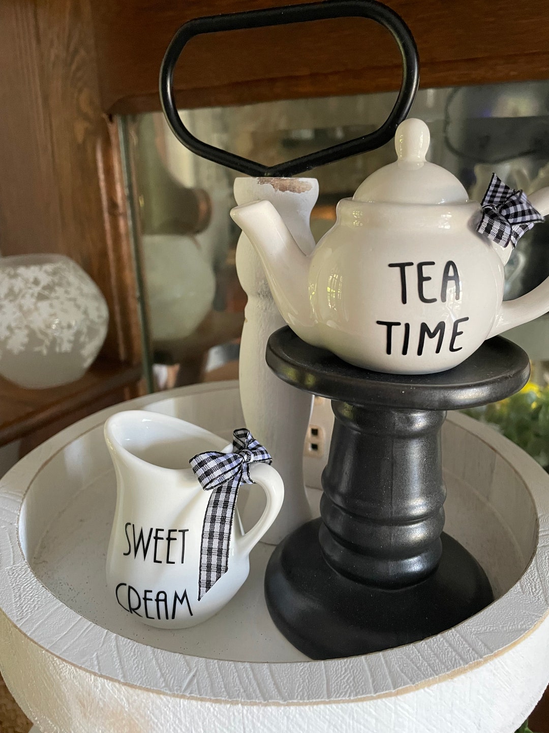 Mini Tea, Pot, Tea Time, Tiered Tray, Display, Decorative Shelf ...