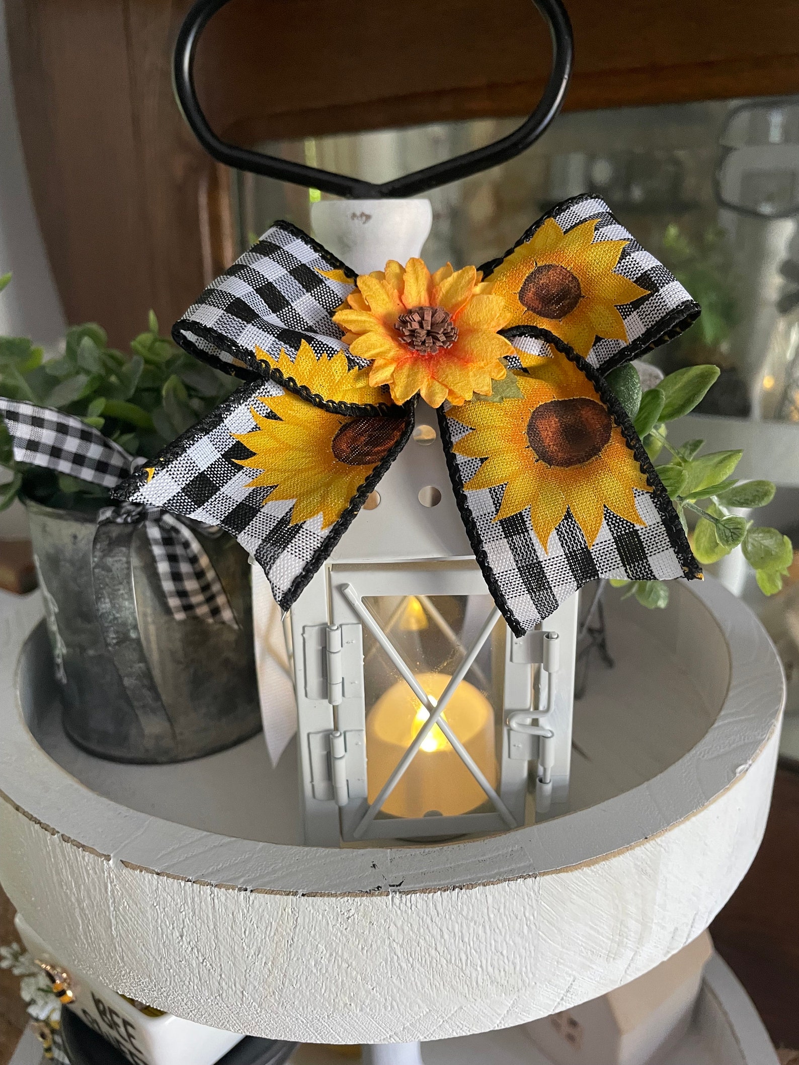 Mini Sunflower Lantern, Sunflowers, Mini Sunflower Lanterns, Tiered ...