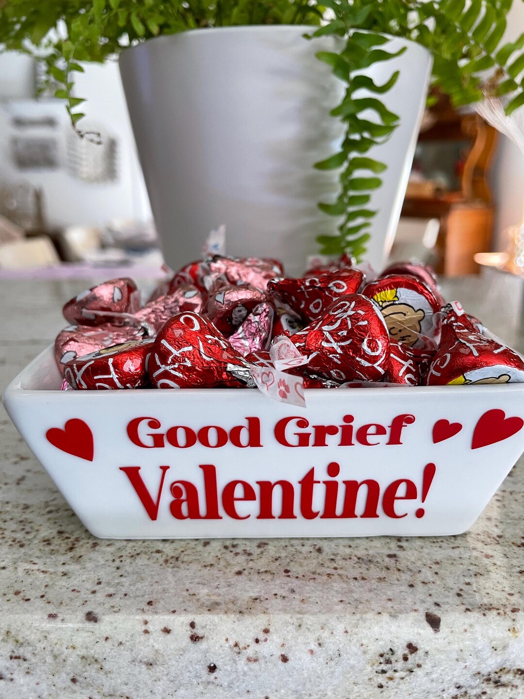 Valentine Mini Candy Dish, Candy Kisses, Be My Valentine, Valentine ...