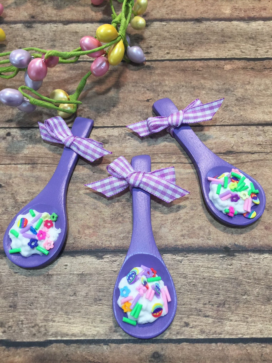 Easter Decor, Mini Easter Spoons, Easter Tiered Tray Decor - Etsy