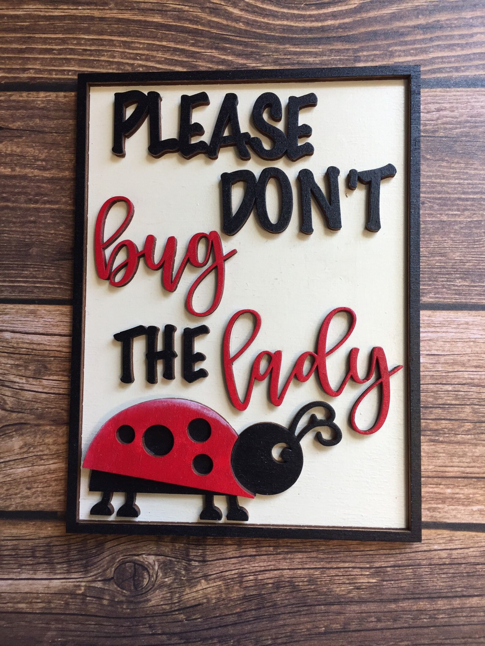 Ladybug Tiered Tray Set Ladybug Tiered Tray Decor Ladybug - Etsy