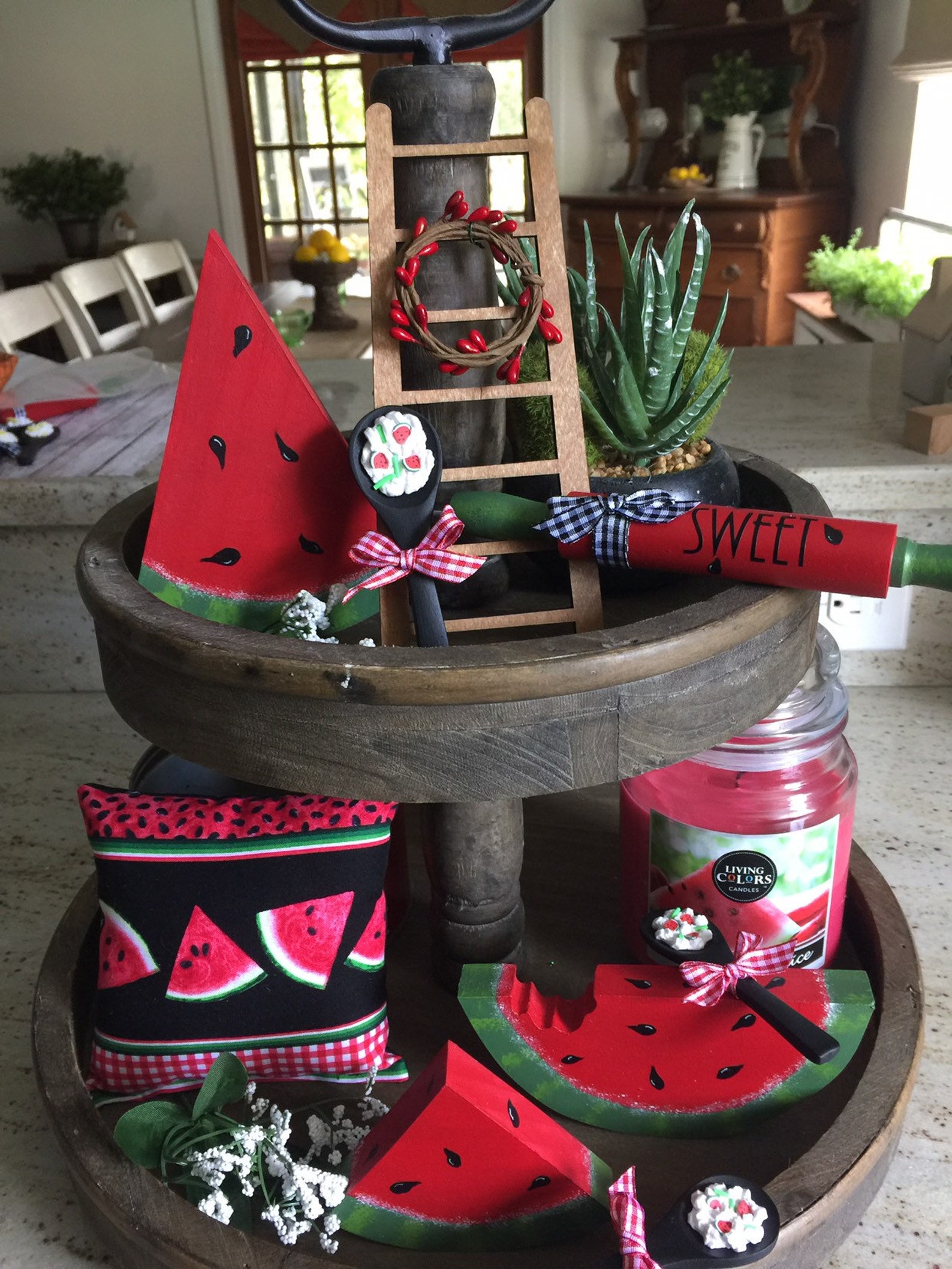 Watermelon Watermelon Decor Watermelon Tiered Tray Decor - Etsy