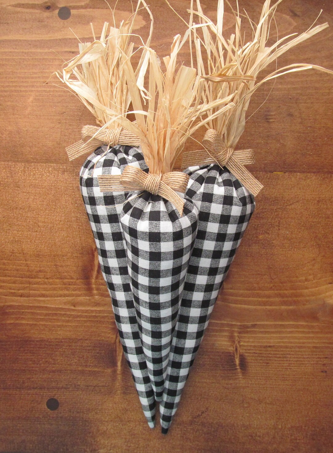 Buffalo Check Easter, Buffalo Check Easter Carrots, Farmhouse Easter ...