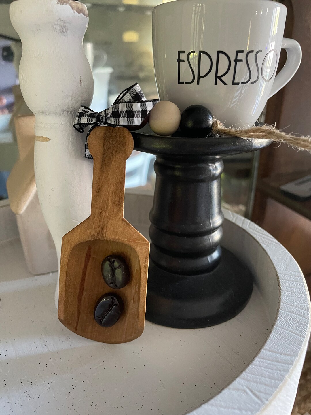 Coffee Collector, Coffee Bean, Tiered Tray Display, Decorative Shelf ...