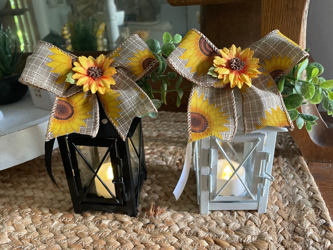 Mini Sunflower Lanterns, Sunflowers, Mini Sunflower Lanterns, Tiered ...