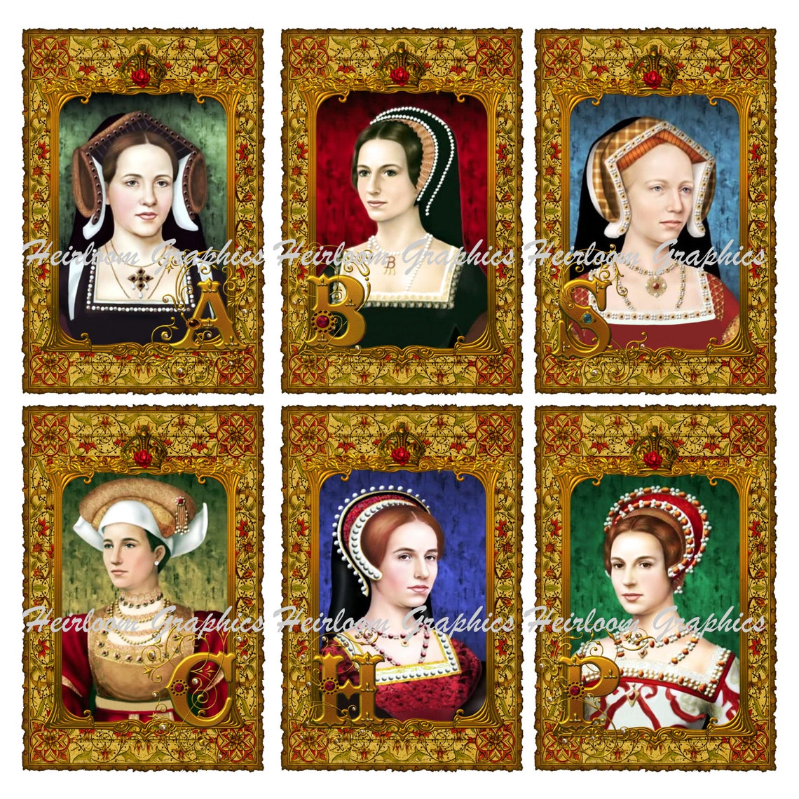 Six Wives of Henry VIII Medieval Digital Download Catherine | Etsy