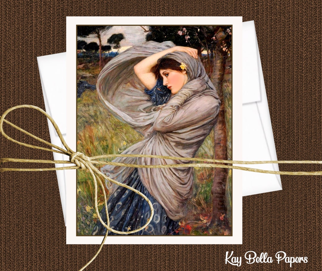 Set of 10 JOHN WILLIAM WATERHOUSE Blank Notecards With Matching ...