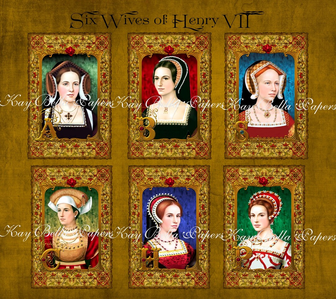 Six Wives of Henry VIII Medieval Digital Download 2 Catherine Aragon ...