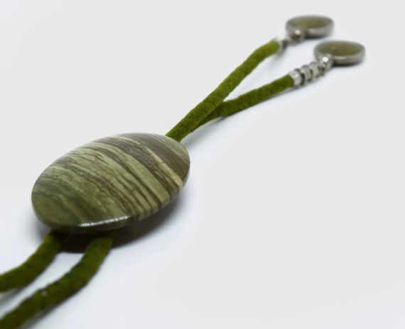 Mid-century 1950’s Navajo Bennett Signed Green Ricoli… - Gem