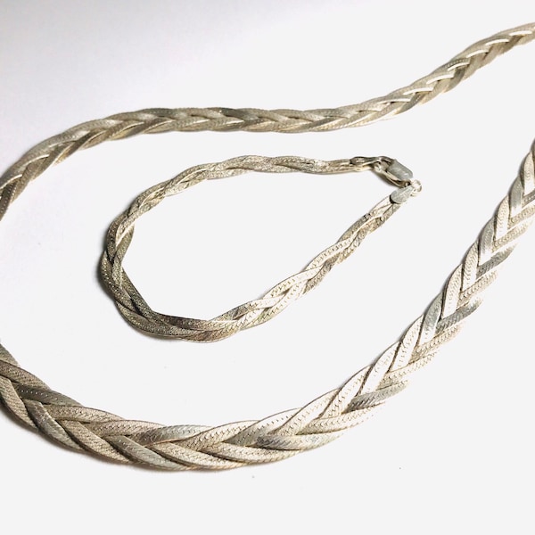 Braided Silver Chain - Etsy