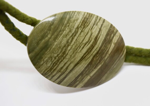 Mid-century 1950’s Navajo Bennett Signed Green Ricoli… - Gem