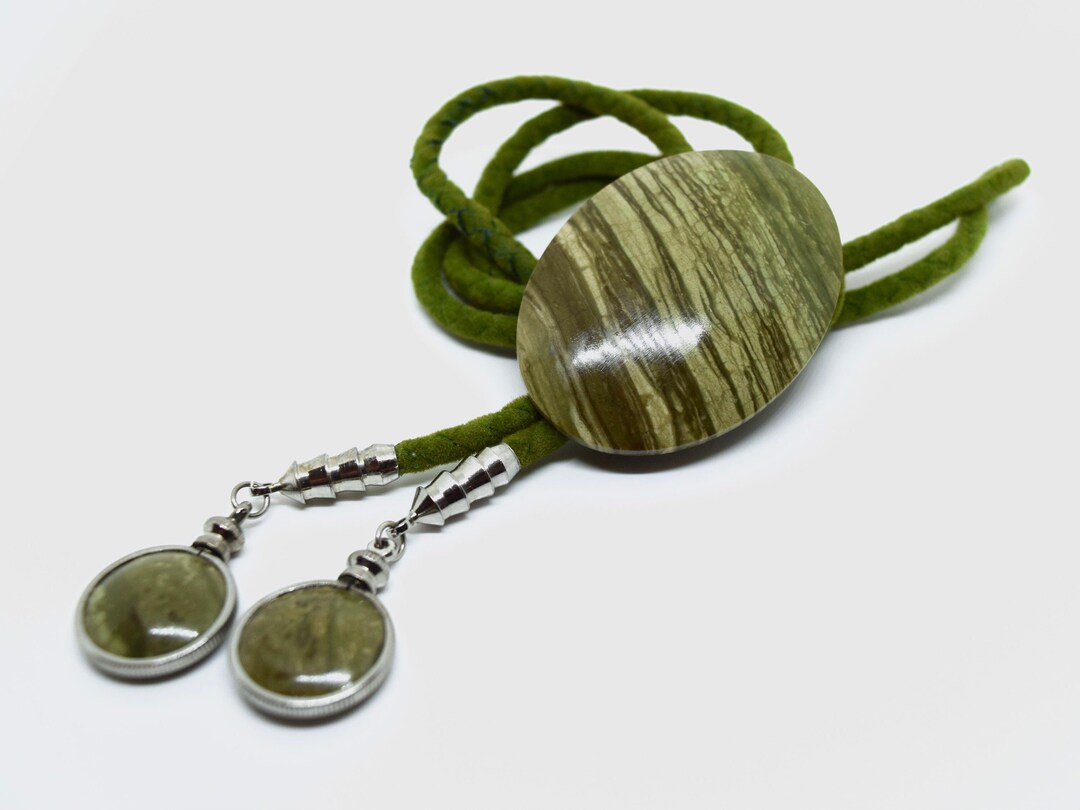 Mid-century 1950’s Navajo Bennett Signed Green Ricolite Serpentine ...