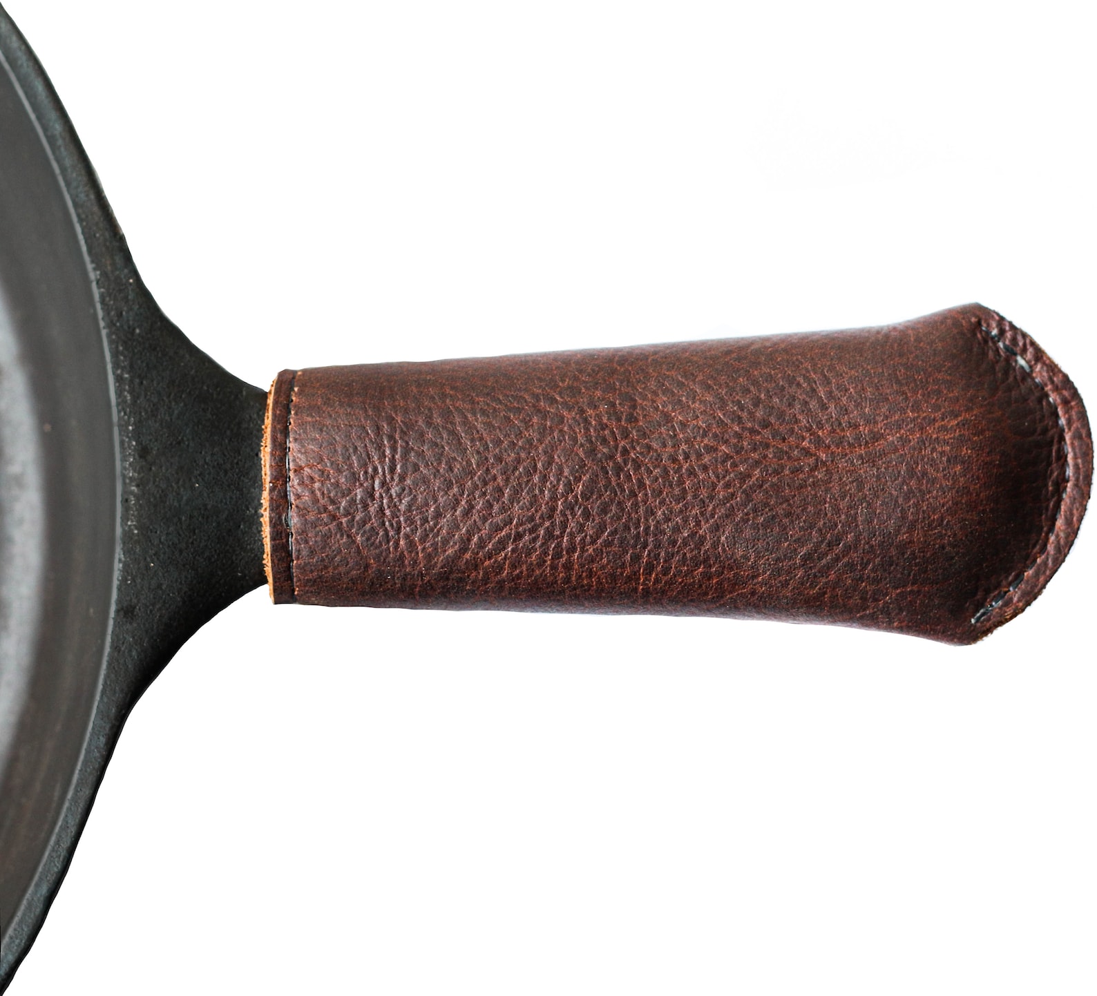 Leather Cast Iron Skillet Handle Cover - Etsy