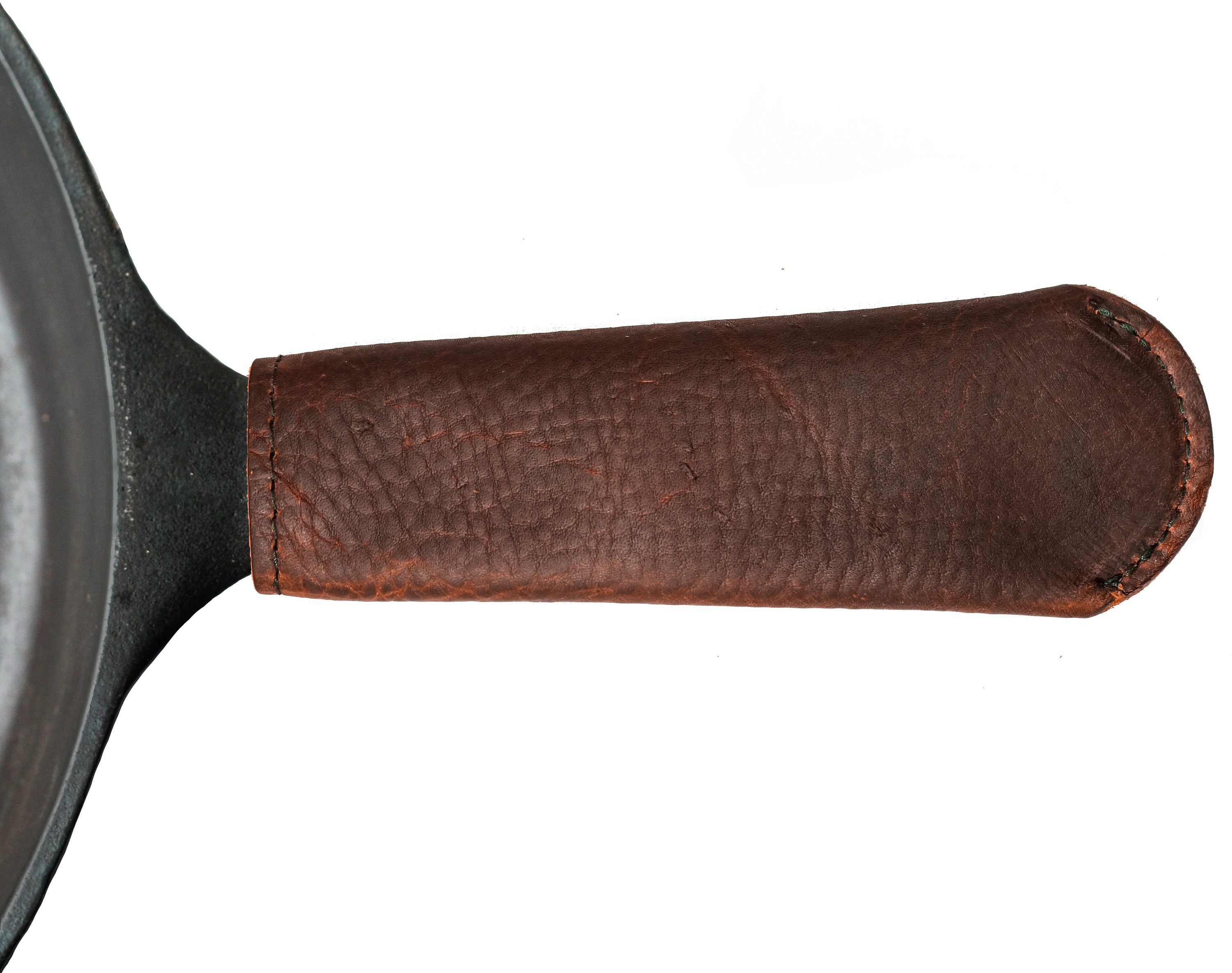 Leather Cast Iron Skillet Handle Cover | Etsy