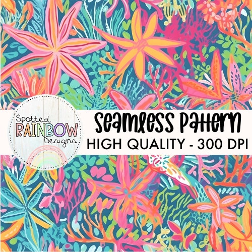 COMMERCIAL USE Preppy Colorful Seamless Pattern Digital Paper - Etsy